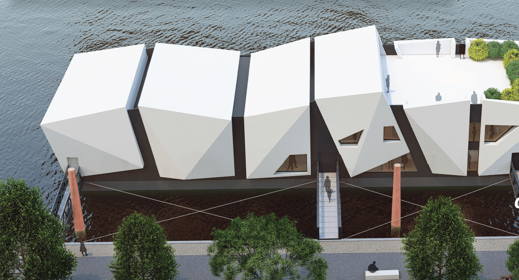 500 tonnes, 2,6 M€ d'investissements : le futur théâtre flottant de Lyon