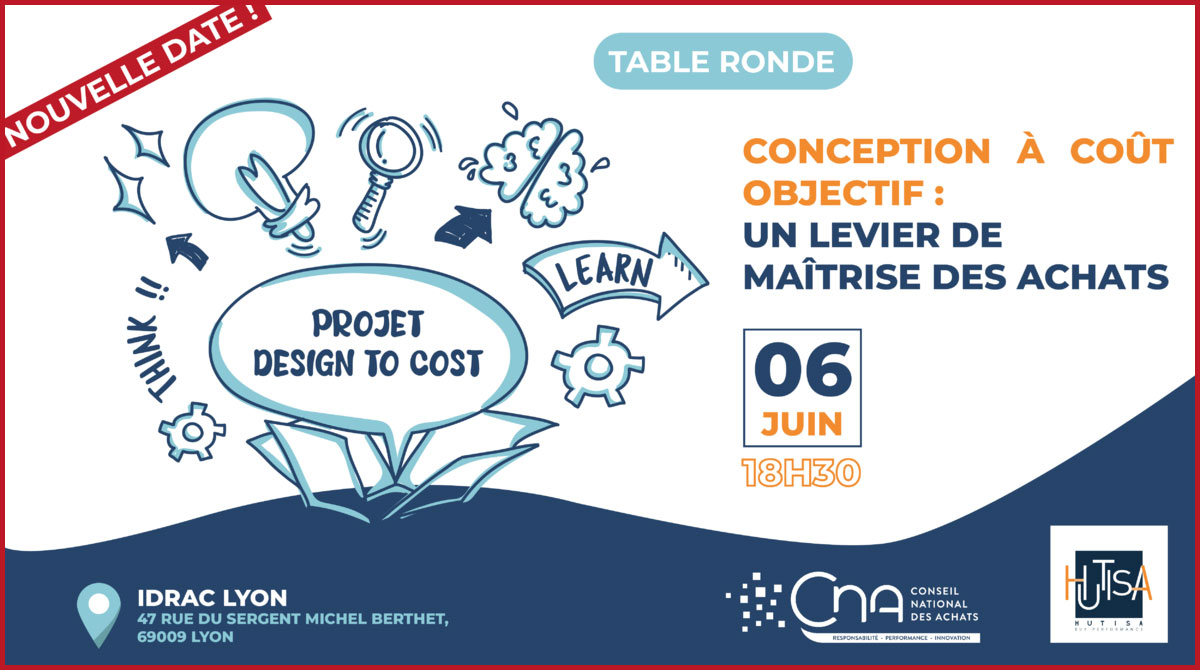 Invitation table ronde Design To Cost à Lyon le 6 Juin 18h30 - HUTISA ...